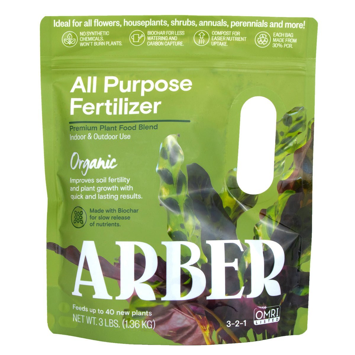 Organic All-Purpose Fertilizer 3 lbs – With Biochar for Soil Health ...